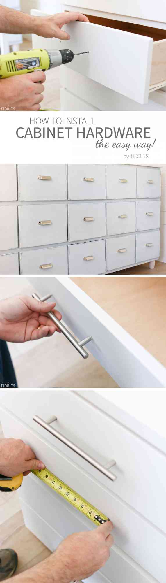 How to Install Cabinet Hardware - Tidbits