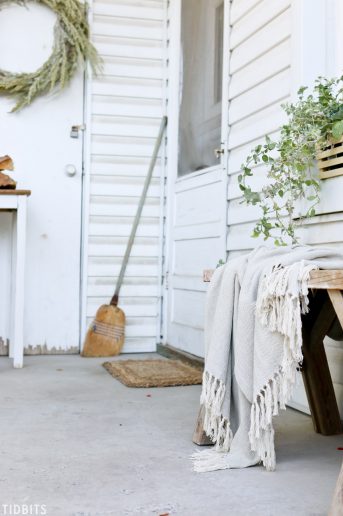 Fall Front Porch | Decorating with Sage Green - Tidbits