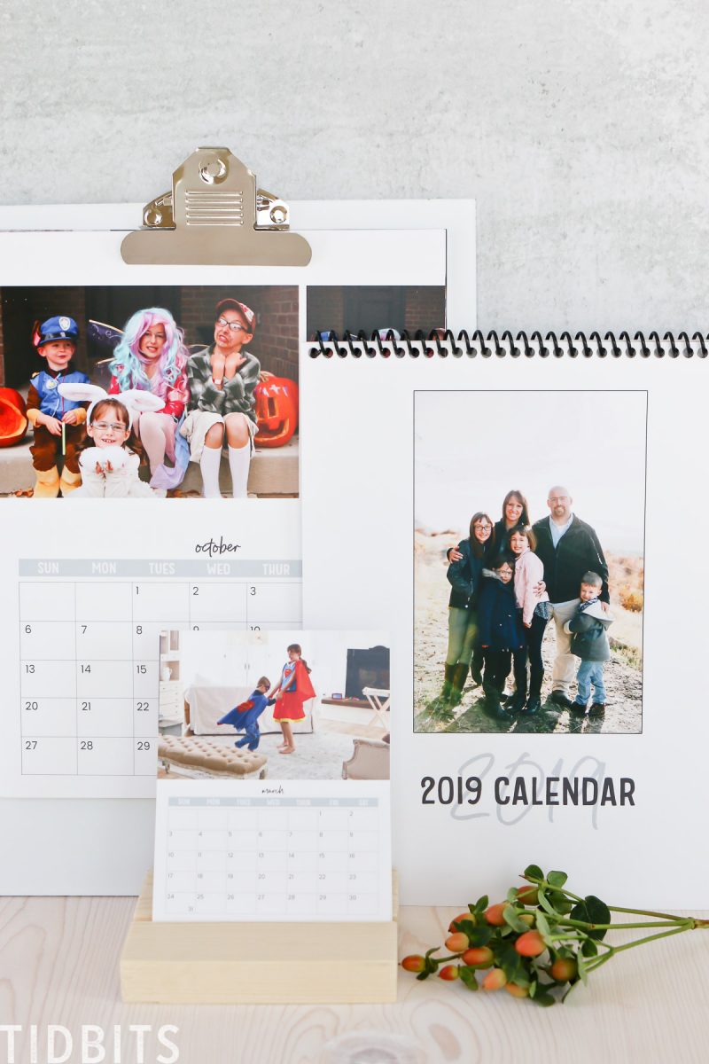 2019 TIDBITS Floral Calendar Free Printable - Tidbits