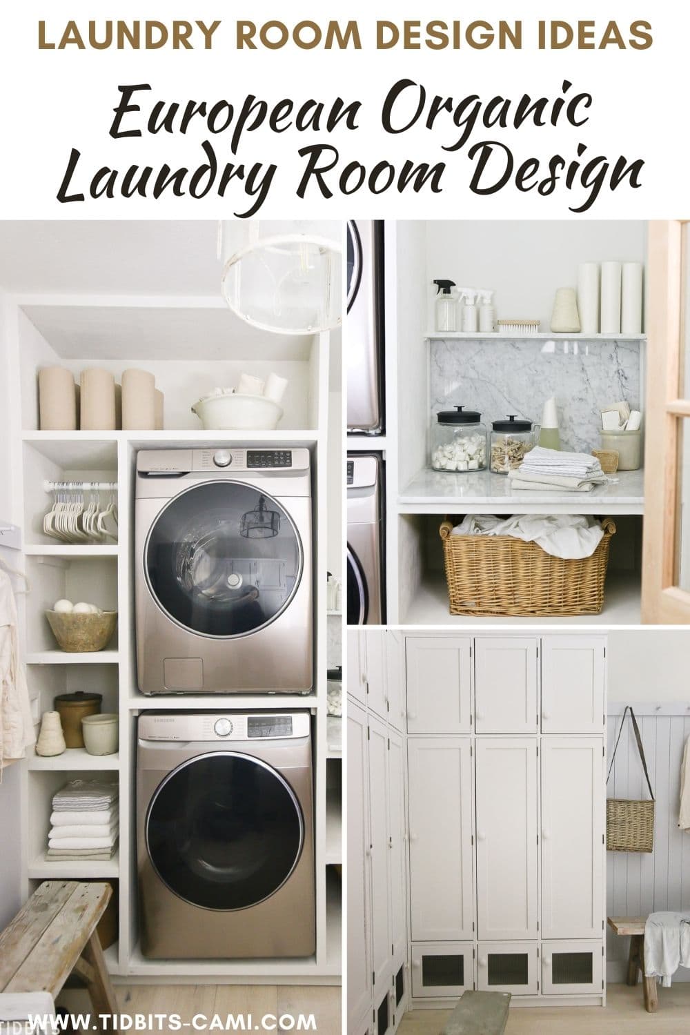 European Organic Laundry Room Design Reveal - Tidbits