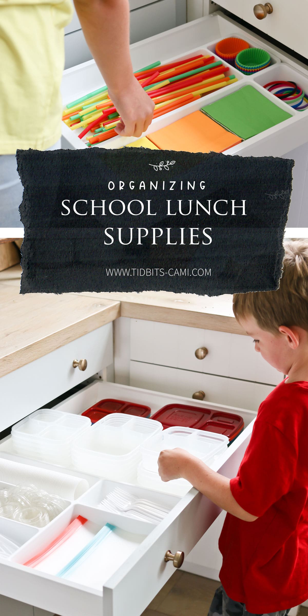 Back to School Lunch Supplies + How to Organize Them!
