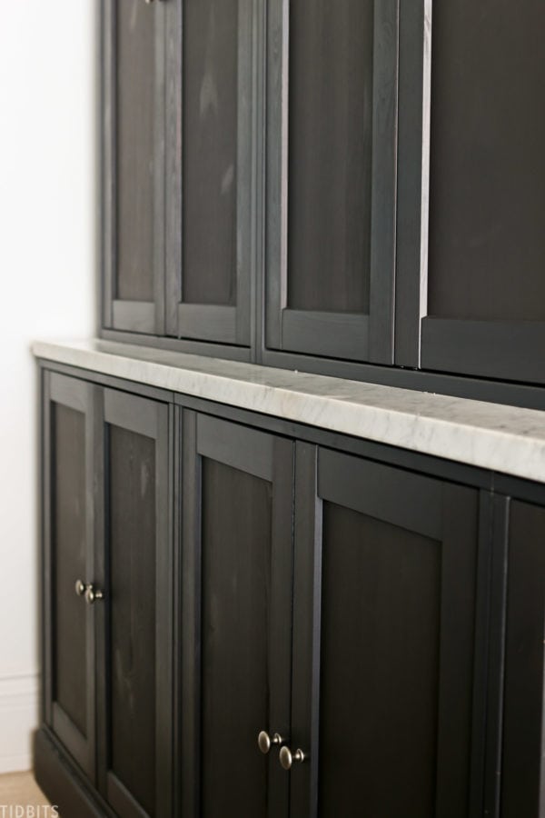 DIY Ikea Havsta Cabinet Hack with Marble Slab | TIDBITS by Cami