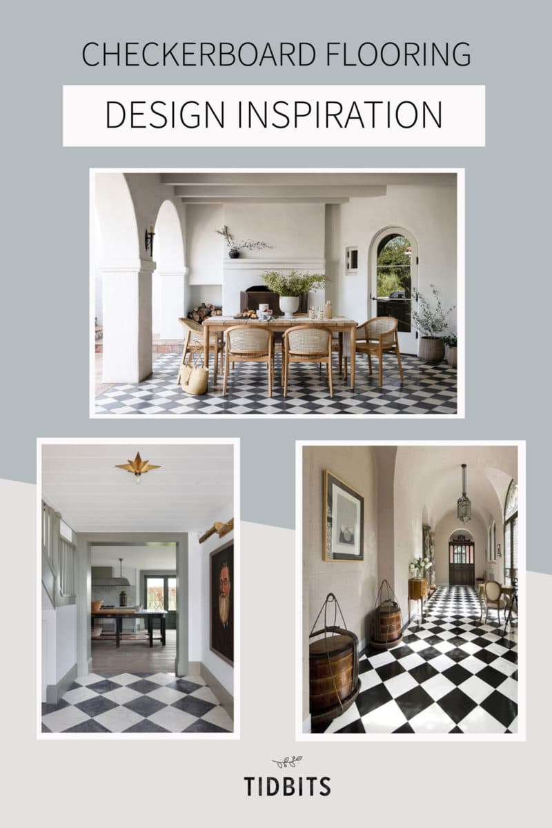 12 Timeless Black and White Checkerboard Flooring Ideas - Tidbits