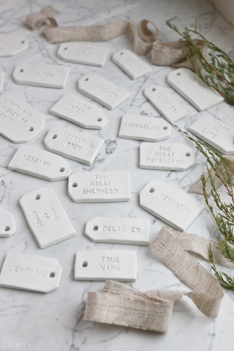 DIY Names of Christ Clay Ornament Or Advent Idea - Tidbits