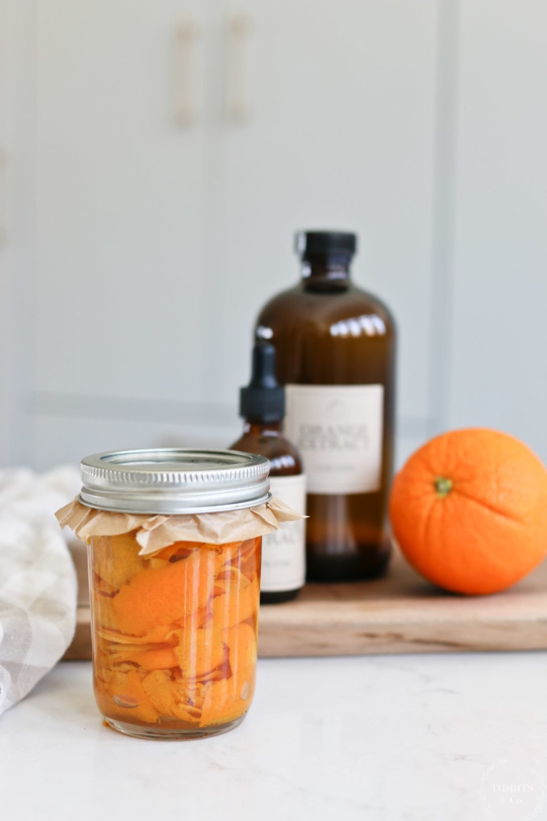 How to Make Orange Extract + Free Labels - Tidbits
