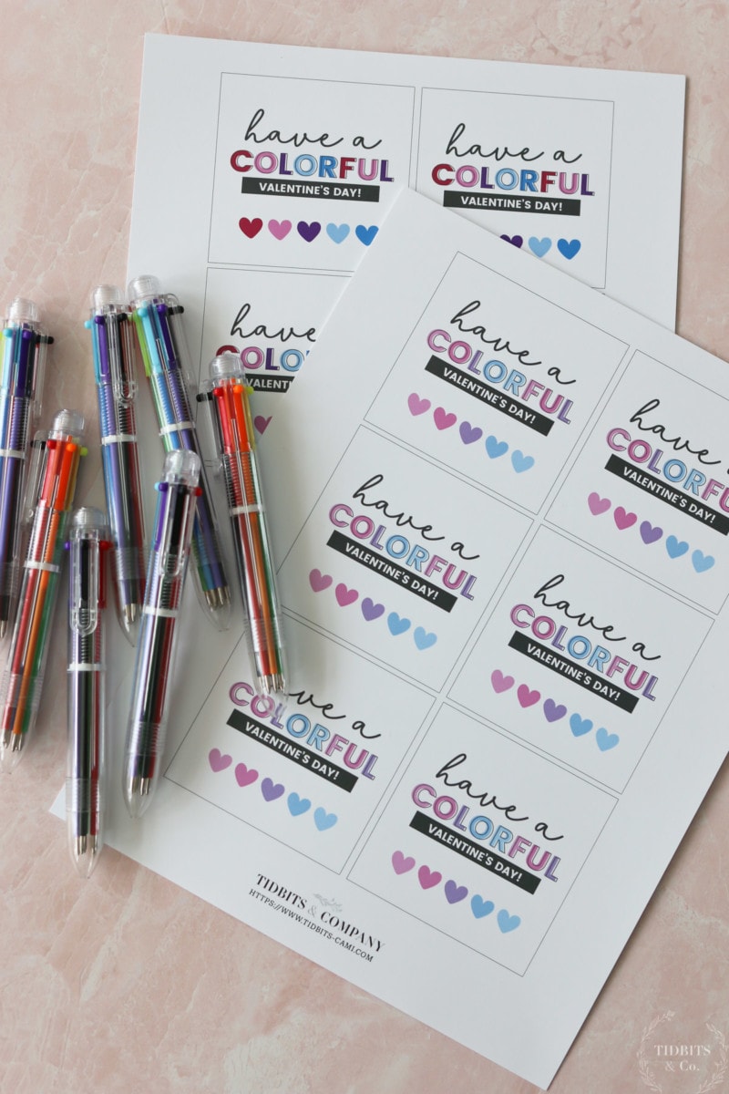 Have a Colorful Valentines Day | Free Printable - Tidbits