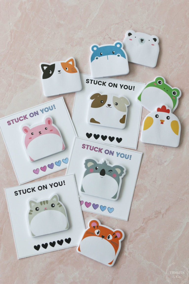 Stuck on You | Free Printable Valentines - Tidbits
