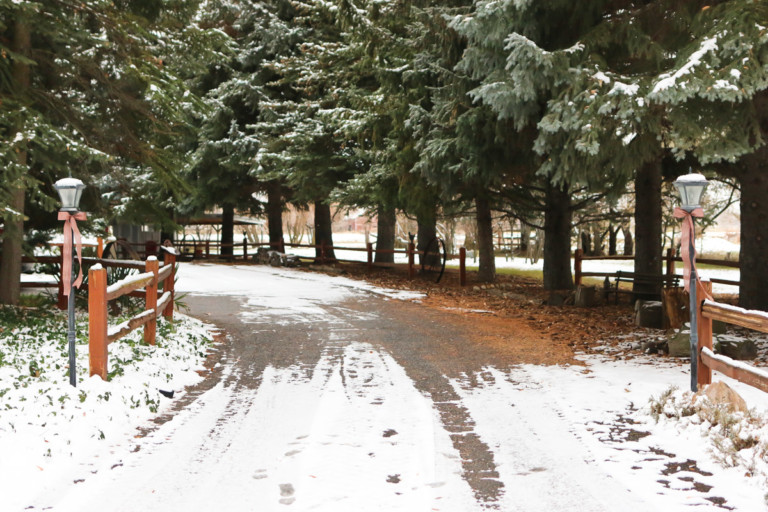 Country Cottage Christmas Outdoor Decorating - Tidbits